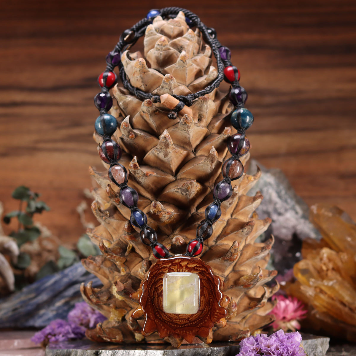 Glowing Moonstone Sinew – Third Eye Pinecones