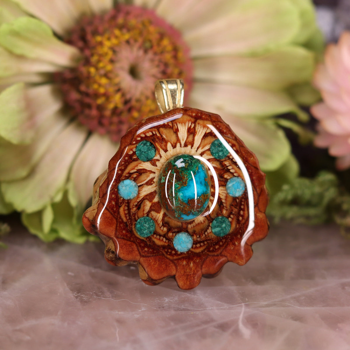 Chrysocolla with Multi-Glow – Third Eye Pinecones