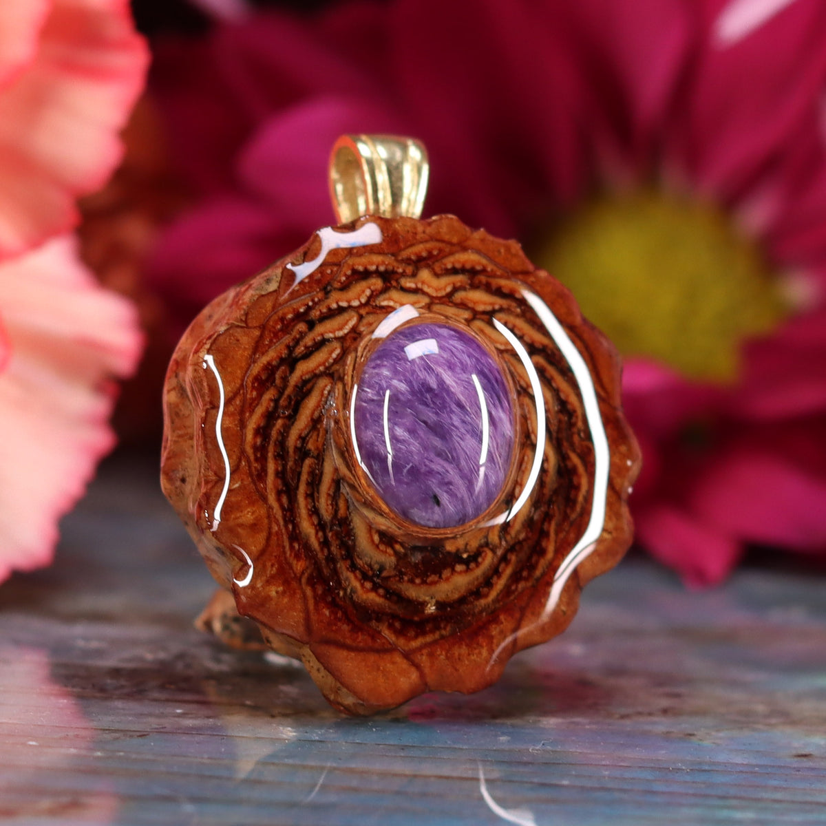 Charoite – Third Eye Pinecones