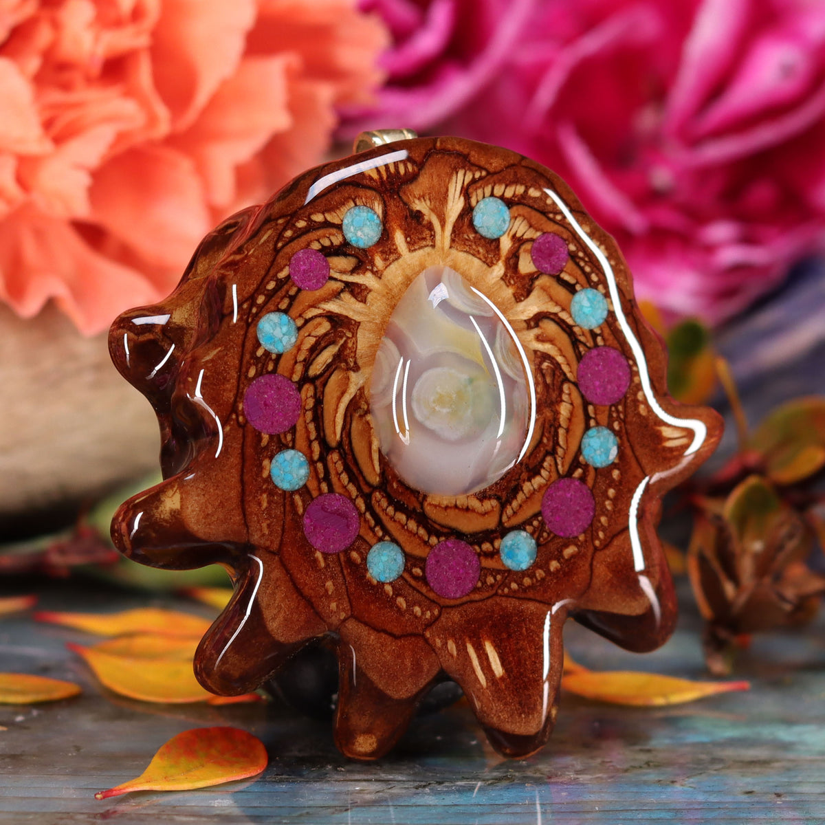 Ocean Jasper with Multi-Glow – Third Eye Pinecones
