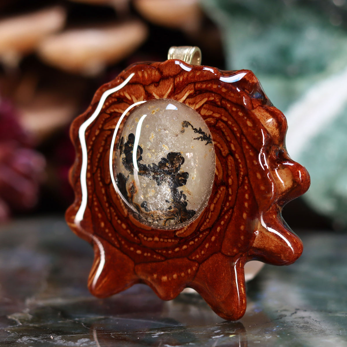Glowing Dendritic Quartz – Third Eye Pinecones
