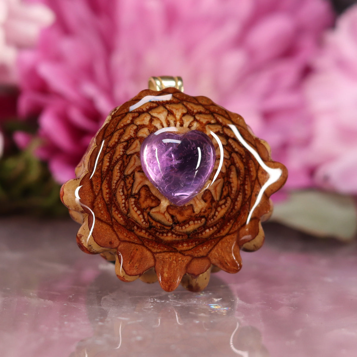 Amethyst Heart – Third Eye Pinecones