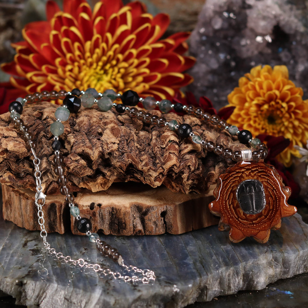Trilobite Beaded Necklace – Third Eye Pinecones