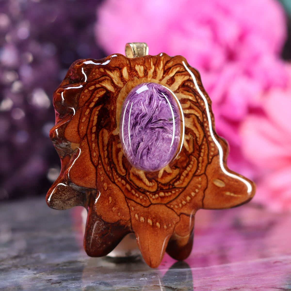 Charoite – Third Eye Pinecones