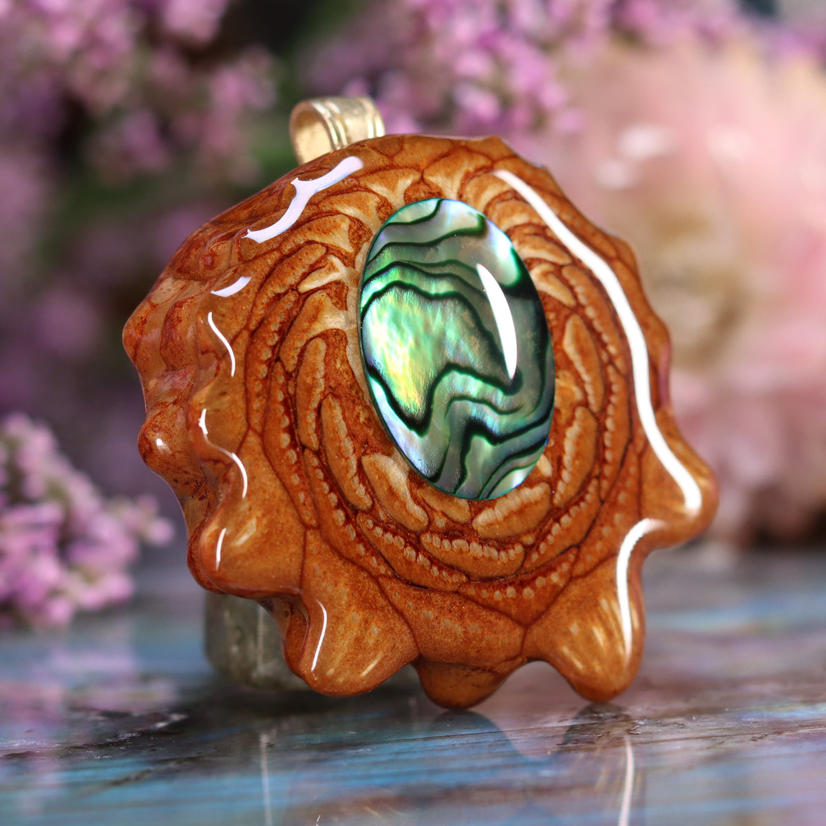 Yellow Paua Shell – Third Eye Pinecones