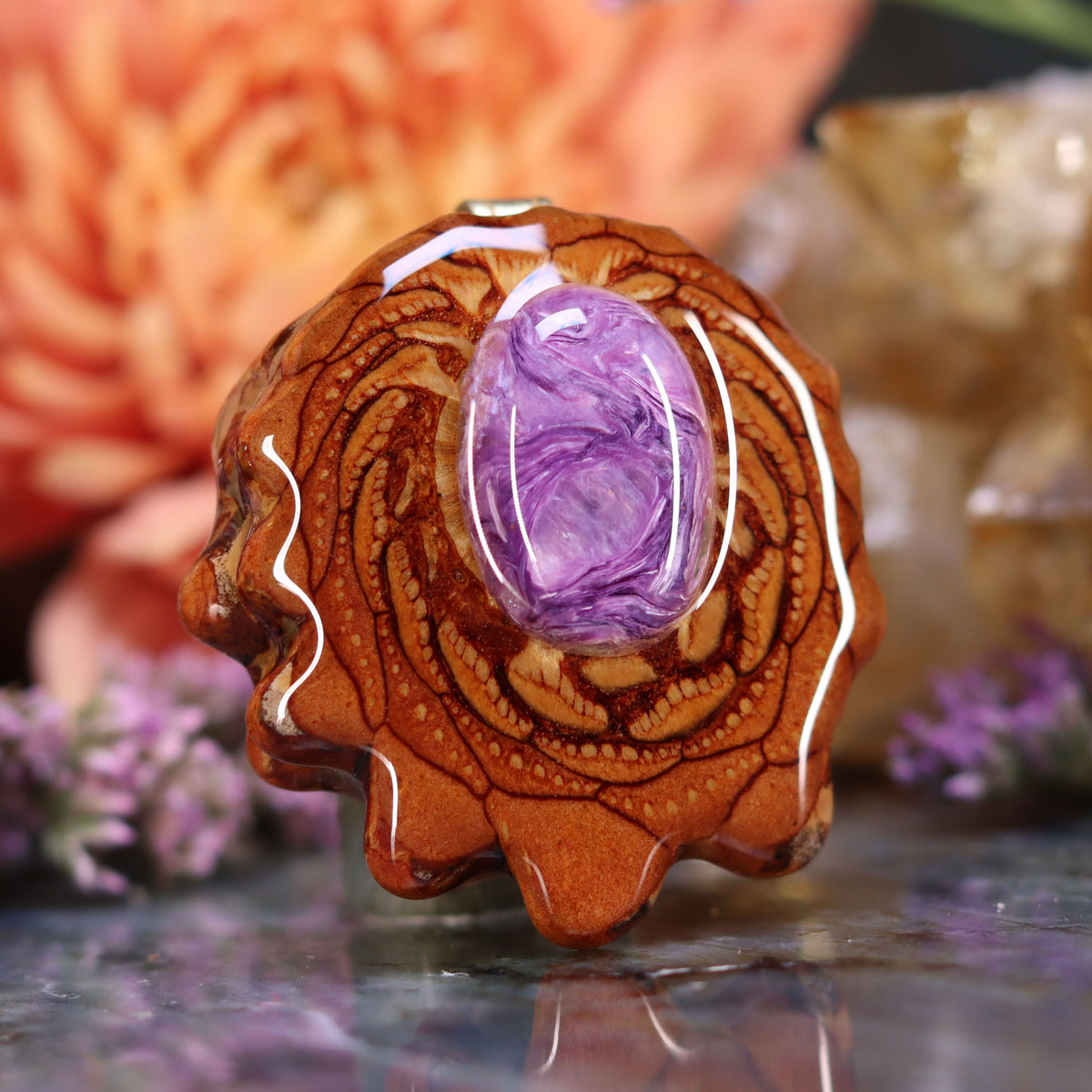 Charoite – Third Eye Pinecones