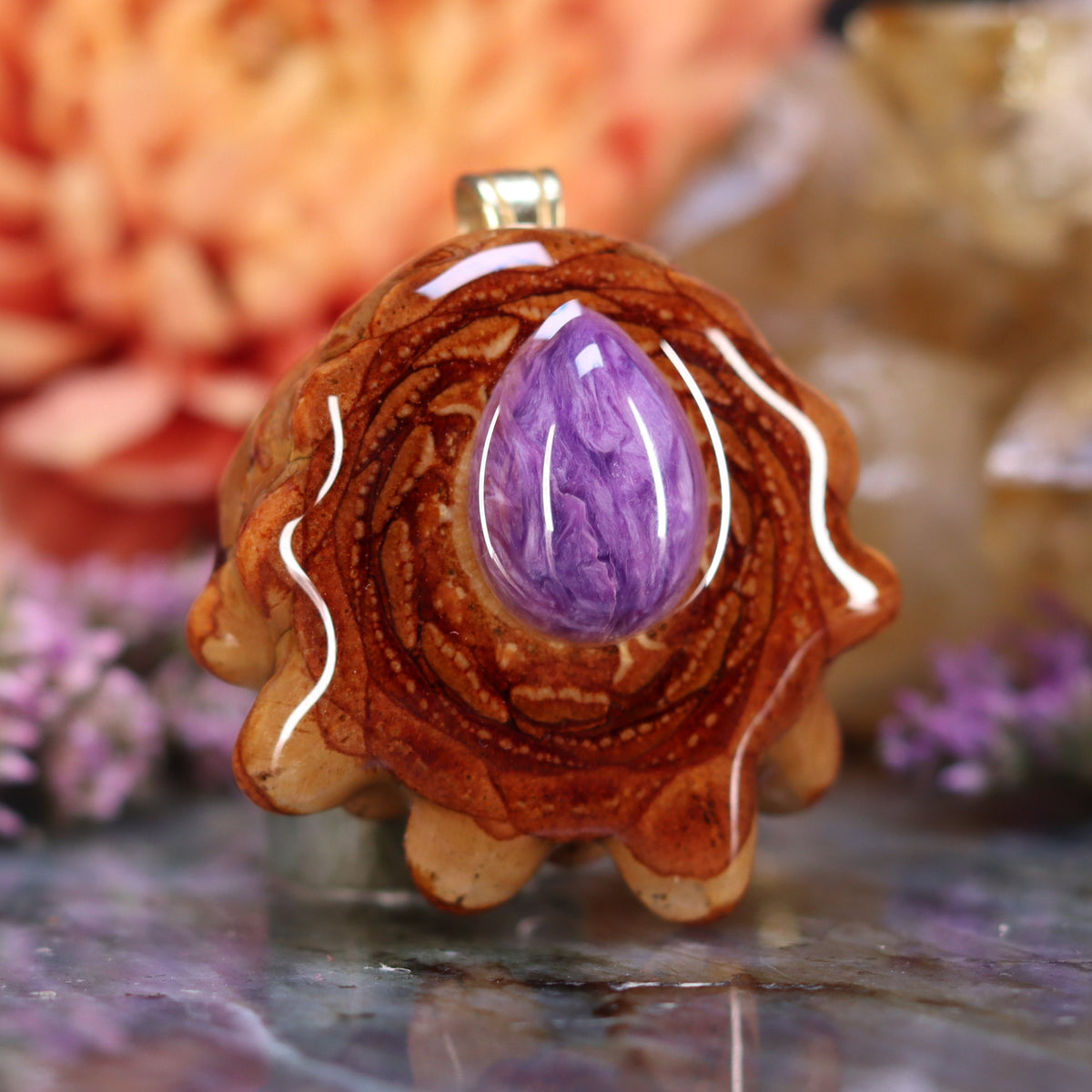Charoite – Third Eye Pinecones