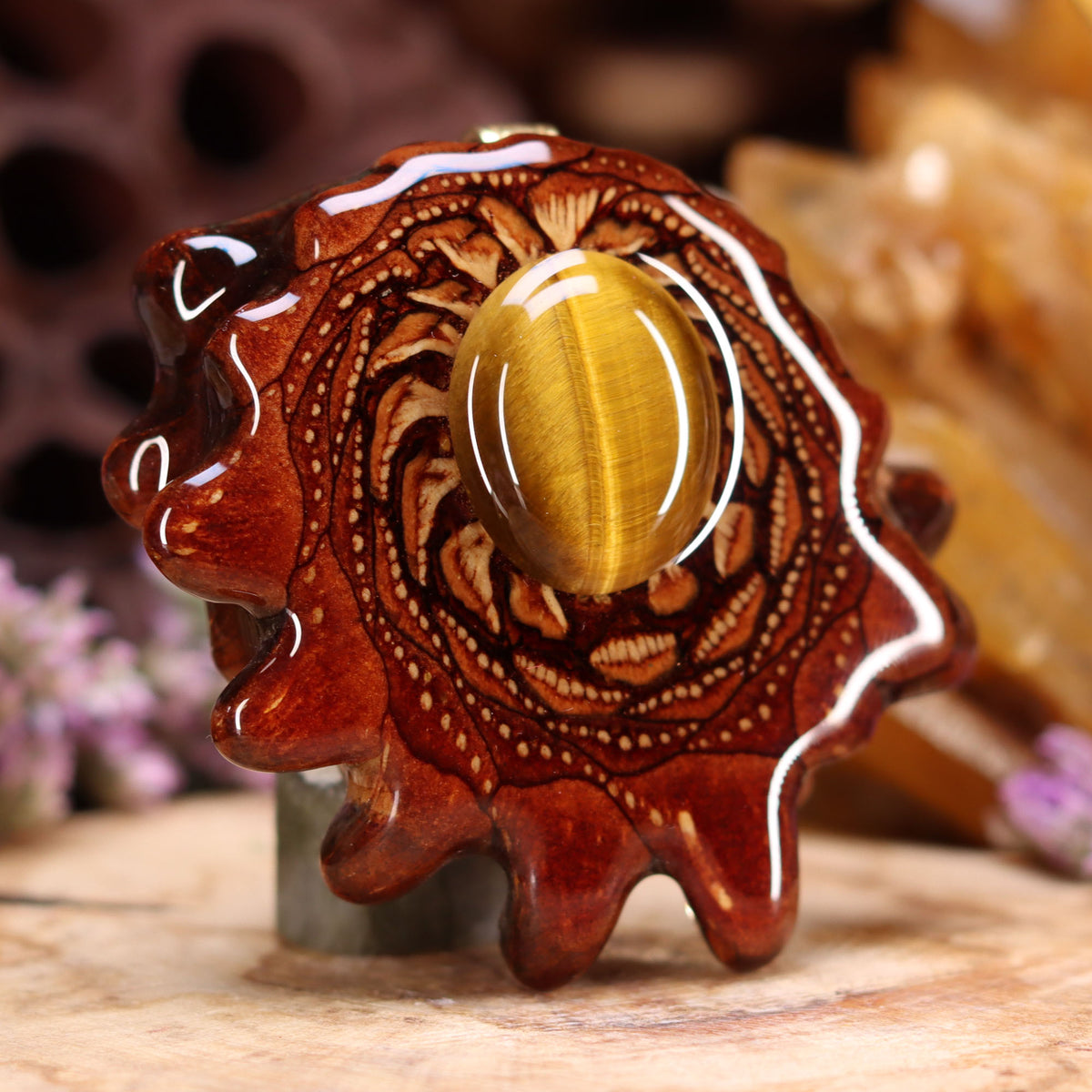 Yellow Tiger's Eye – Third Eye Pinecones