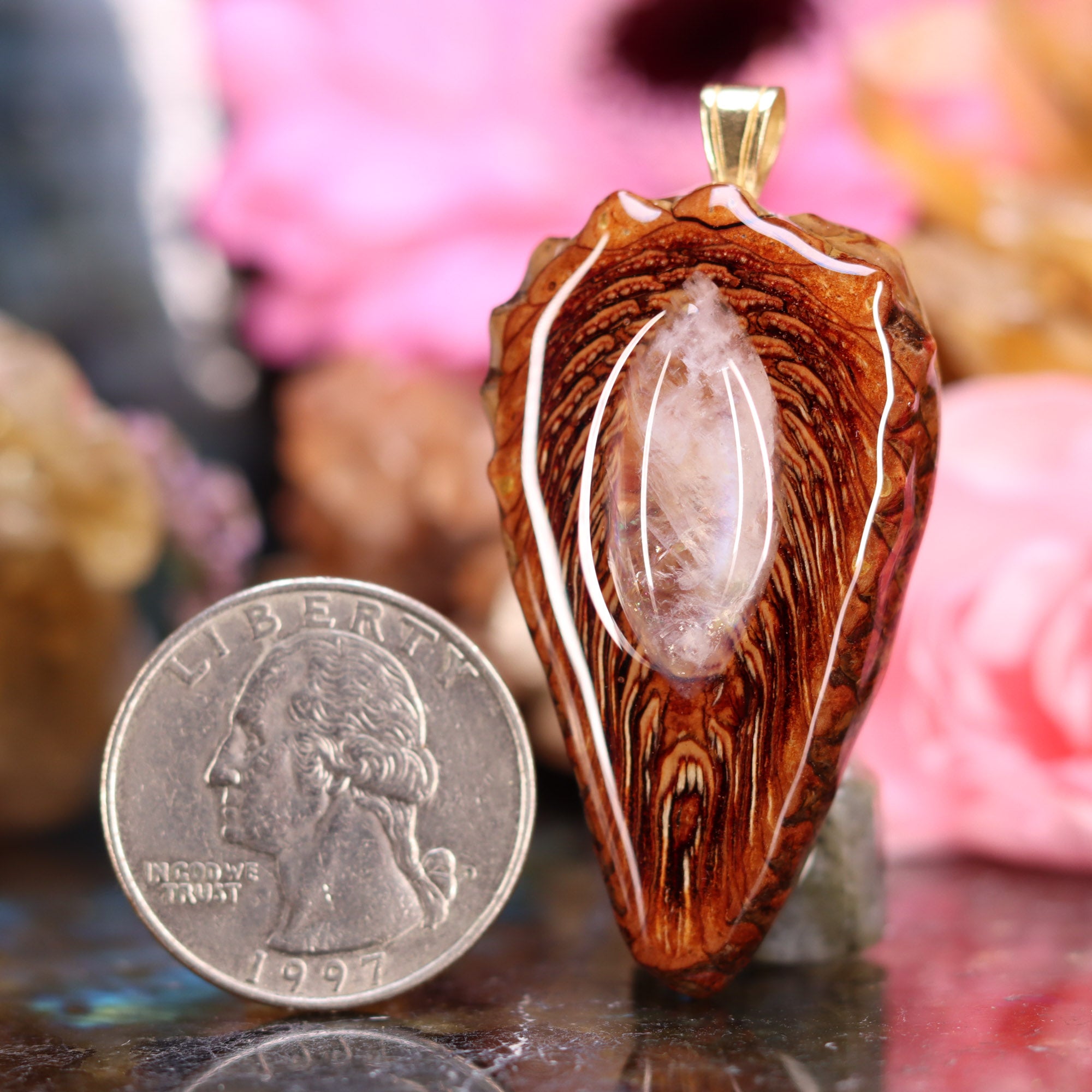 Moonstone Teardrop – Third Eye Pinecones