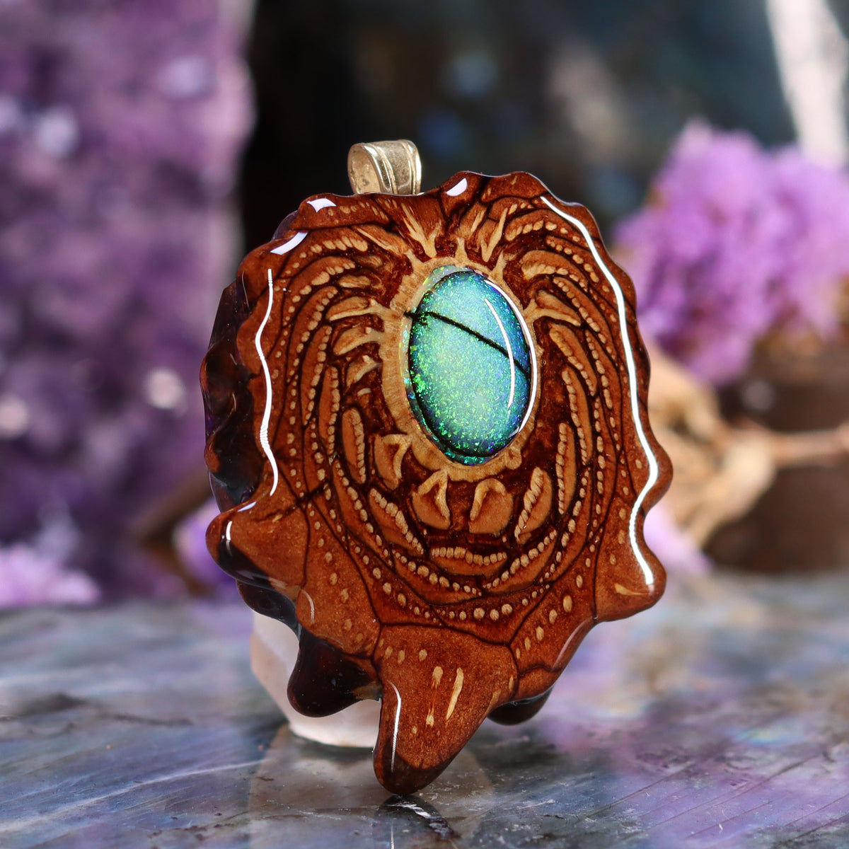 Sterling Opal – Third Eye Pinecones